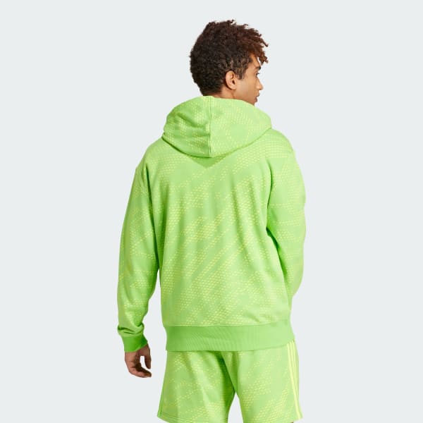 adidas ALL SZN Snack Attack French Terry Pullover Hoodie - Green | Free ...