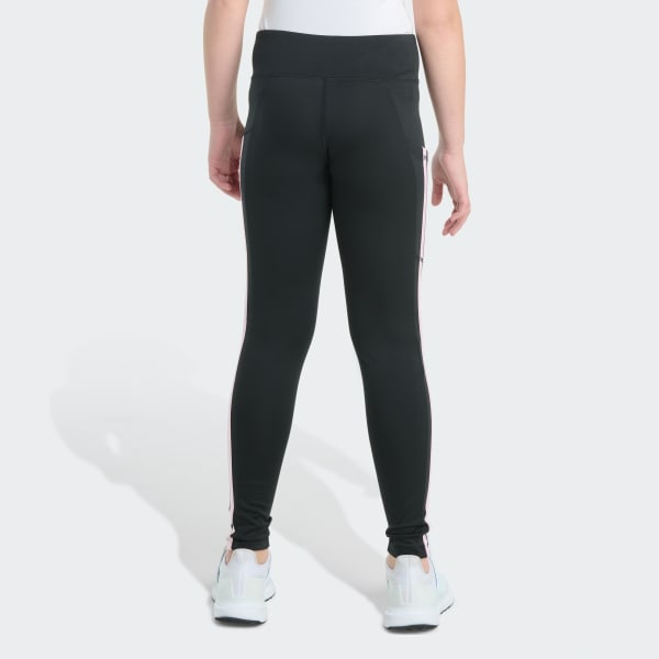 adidas Detached Waistband Cell Phone Pocket 3-Stripe Legging - Black ...