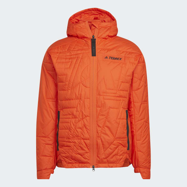 adidas TERREX MYSHELTER PrimaLoft Hooded Padded Jacket - Orange | Men's ...