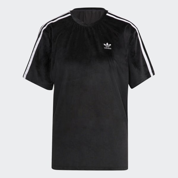 Adidas Playera Adicolor Classics Holgada En Terciopelo Acanalado