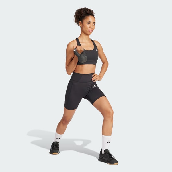 adidas Optime Rib Short Leggings - Black | Free Shipping adidas Optime Rib Short Leggings - Black | Free Shipping