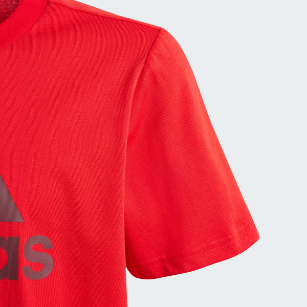 Camiseta Algodão Essentials Big Logo - Vermelho adidas | adidas Brasil
