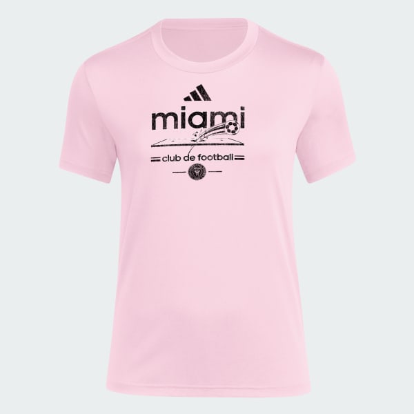 adidas Inter Miami CF Short Sleeve Tee - Pink | Free Shipping with ...