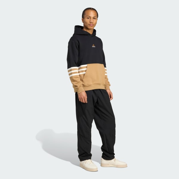 adidas ARCHIVE CUTLINE HOODIE - Black | Free Shipping with adiClub