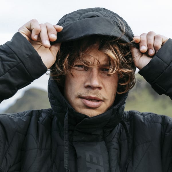 adidas Men's Hiking TERREX Made To Be Remade Padded Anorak - Black ...