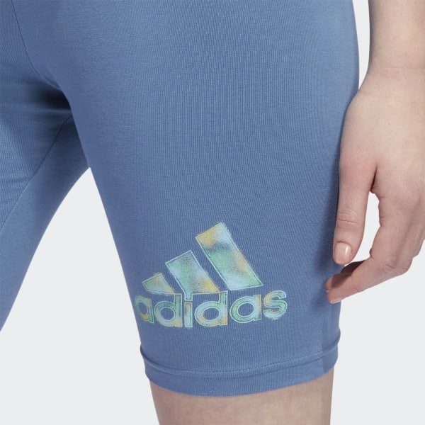 Shorts Ciclismo Estampado Badge of Sport Two-Tone 3-Stripes - Azul ...
