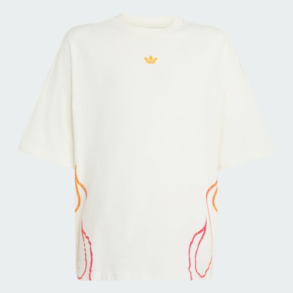 adidas Flames Tee Kids - White | Free Shipping with adiClub | adidas US