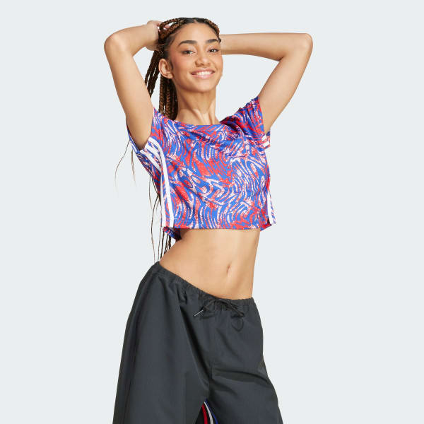 Camiseta Cropped Express (Gênero Neutro) - Branco adidas | adidas Brasil