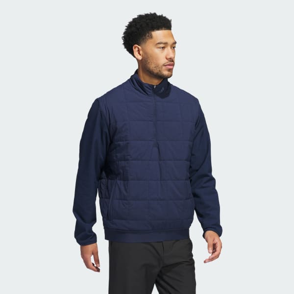 adidas Ultimate365 Quilted Dwr Half Zip Pullover - Blue | adidas Australia