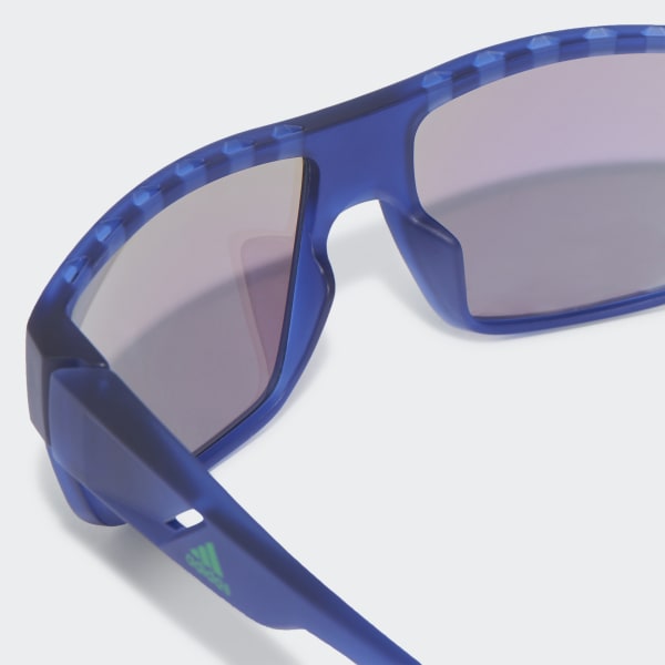 adidas SP0006 Matte Blue Injected Sport Sunglasses - Blue | Free ...