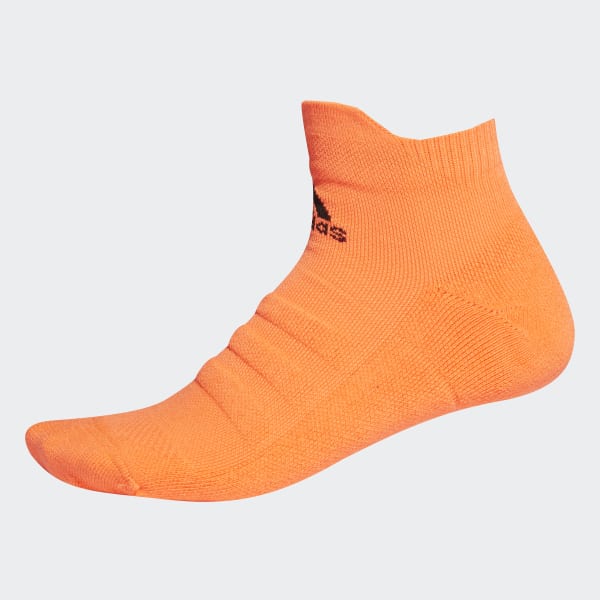 Adidas Alphaskin Lightweight Cushioning Ankle Socks Orange Adidas Uk