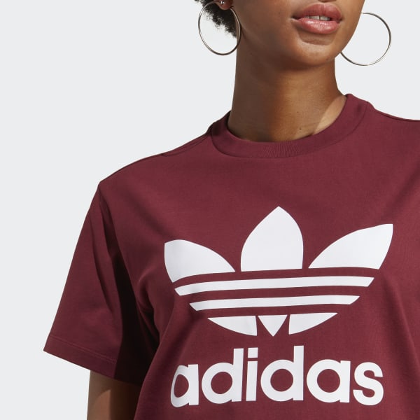 adidas adicolor Classics Trefoil T-Shirt - Weinrot | adidas Deutschland