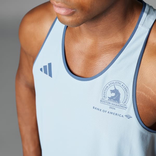 adidas Men's Running Boston Marathon® 2024 Own the Run Tank Top - Blue ...