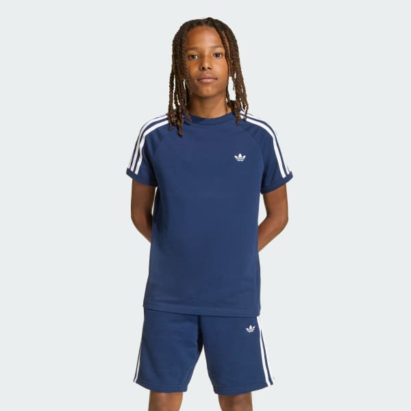 adidas 3 STRIPES TEE - Blue | adidas Australia
