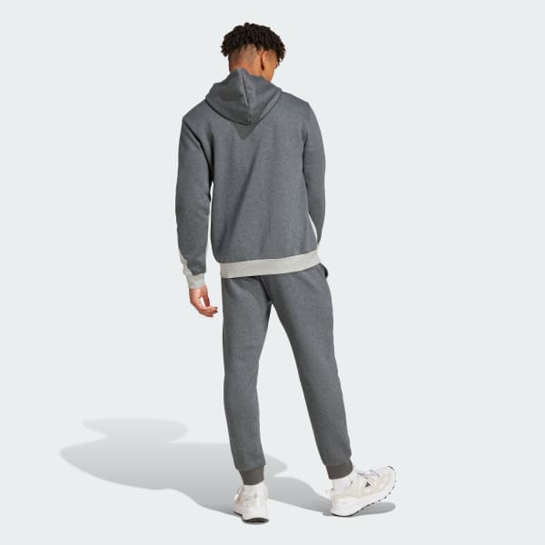 adidas Sportswear Fleece Colorblock Hooded Tracksuit - Grey | adidas UK
