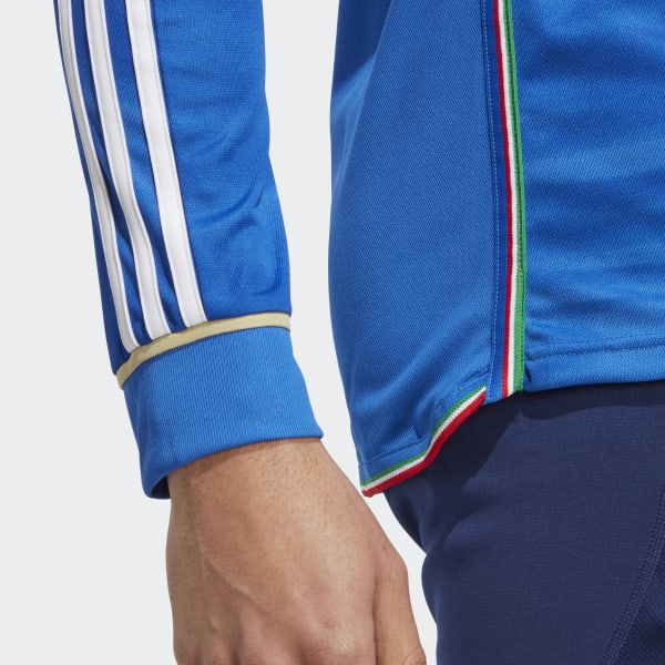 adidas Italy 23 Home Long Sleeve Jersey - Blue | adidas UK