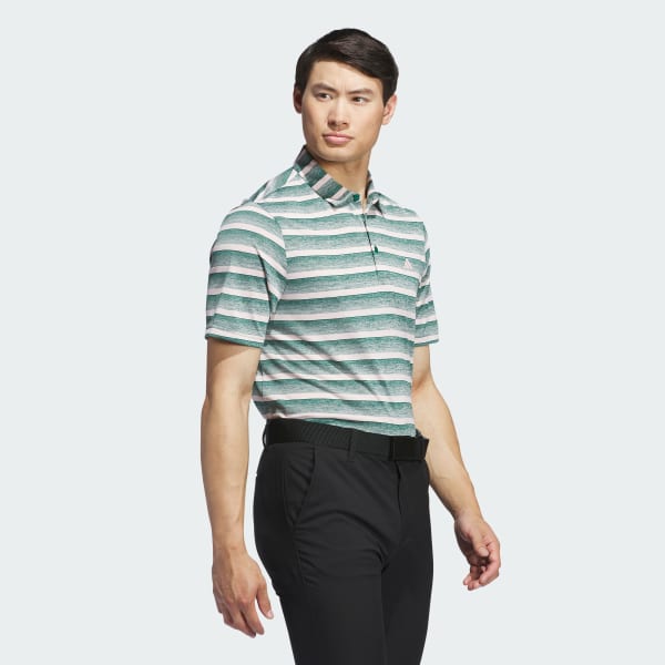 adidas Two-Color Striped Polo Shirt - Green | adidas Australia