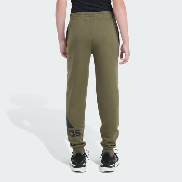 adidas Elastic Waistband Essential Fleece Joggers - Green | Free ...
