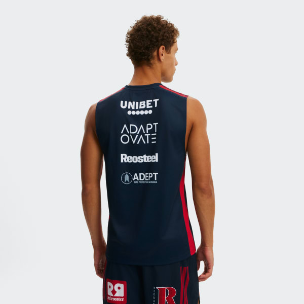 adidas Sydney Roosters 2026 Adidas Mens Training Singlet Navy - Blue ...