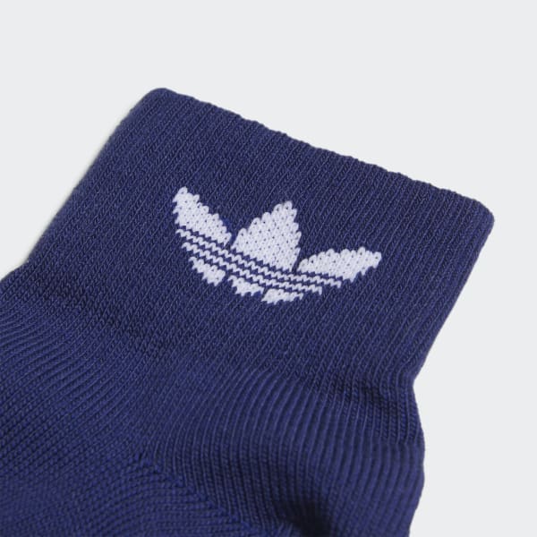 Meias Mid Ankle 3 Pares Infantis - Branco adidas | adidas Brasil