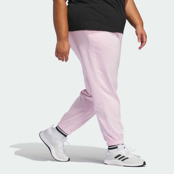adidas Essentials Inclusive Small Logo French Terry Cuffed Pants - Pink ...
