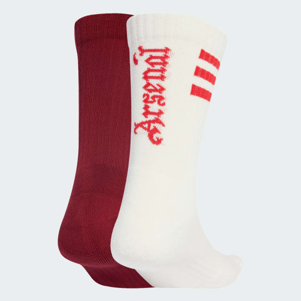 adidas Arsenal Socks 2 Pairs - Burgundy | adidas Australia
