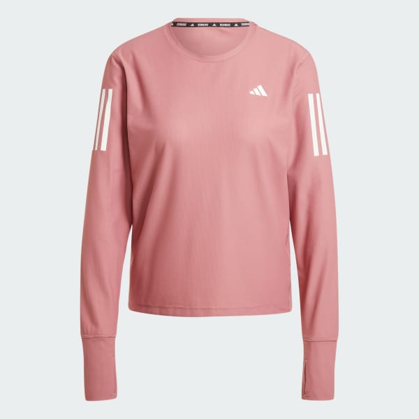 adidas Own The Run Long Sleeve Tee - Red | adidas Australia