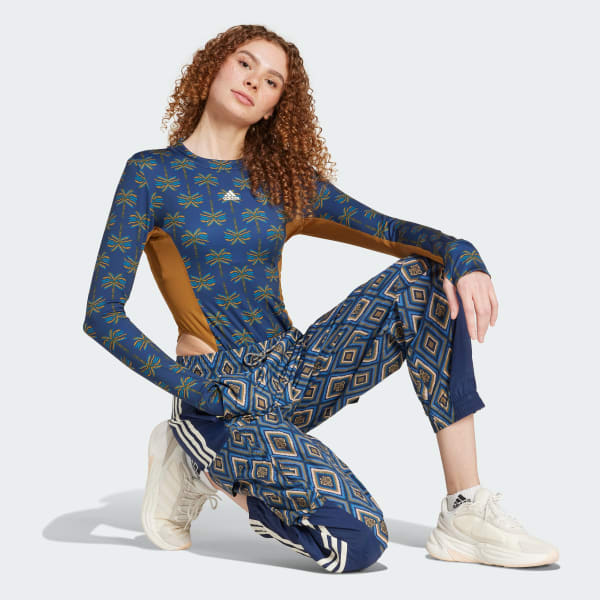 Calça Premium adidas x FARM Rio - Azul adidas | adidas Brasil