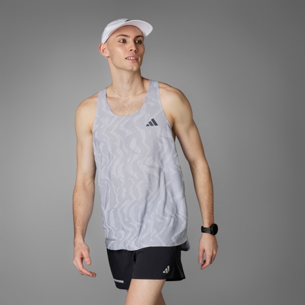 adidas Ultimate Engineered Running Singlet - Grey | adidas Deutschland