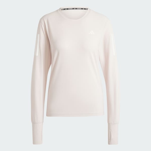 adidas Own The Run Long Sleeve Tee - Pink | adidas Australia