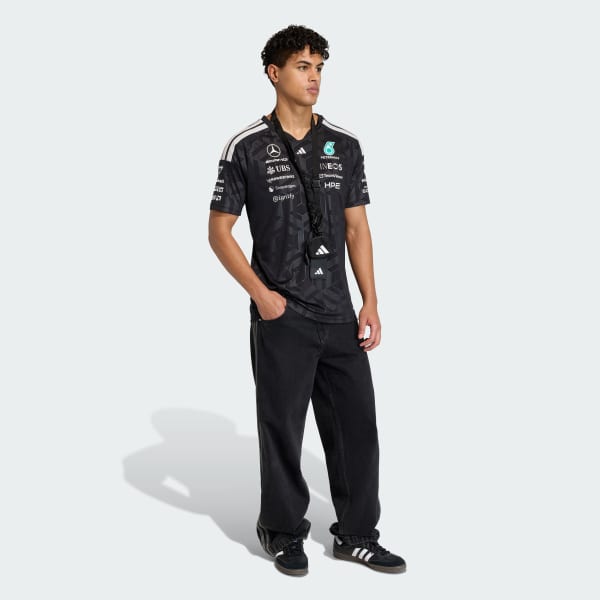 adidas MERCEDES - AMG PETRONAS FORMULA 1 TEAM DRIVER JERSEY - Black ...