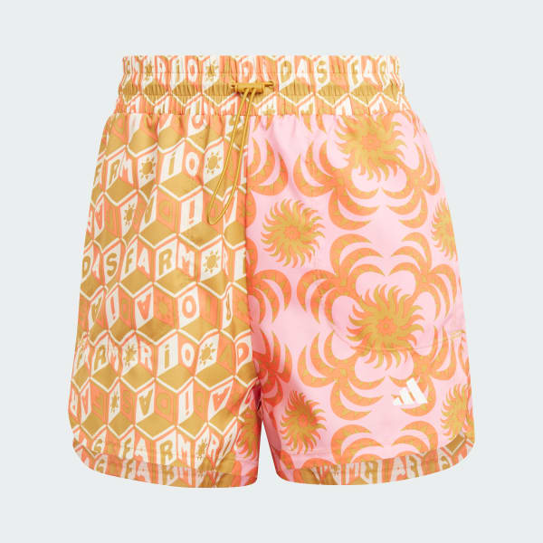 adidas x FARM Rio Pacer Shorts - Pink | Free Shipping with adiClub ...