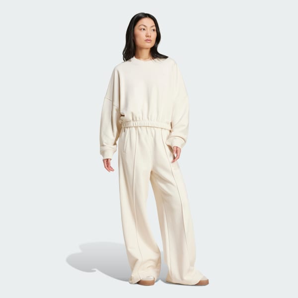 adidas Premium Essentials Oversized Sweatshirt - White | adidas UK