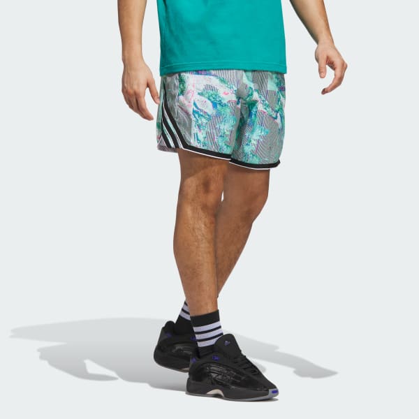 adidas Crazy Lite AOP Short - White | Free Shipping with adiClub