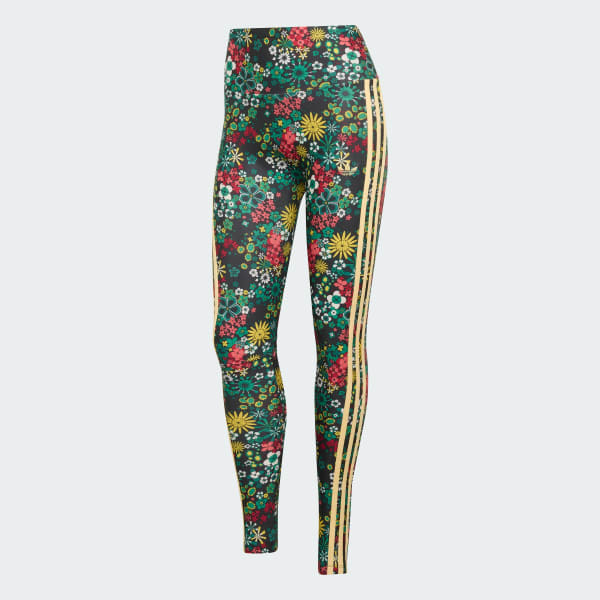 ADIDAS ORIGINALS X LIBERTY LONDON LEGGINGS - Black | Free Shipping with ...