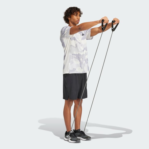 Camiseta Estampada Train Essentials Camo - Branco adidas | adidas Brasil