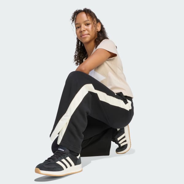 adidas STADIUM WIDE LEG PANTS - Black | Free Shipping with adiClub ...