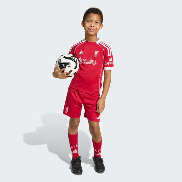 adidas Liverpool FC 25/26 Home Mini Kit Kids - Red | adidas UK