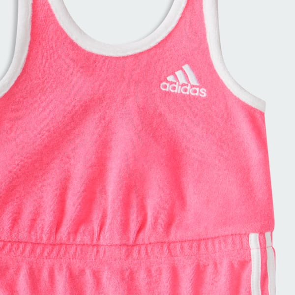 adidas INF TERRY CLOTH ROMPER - Pink | Free Shipping with adiClub ...
