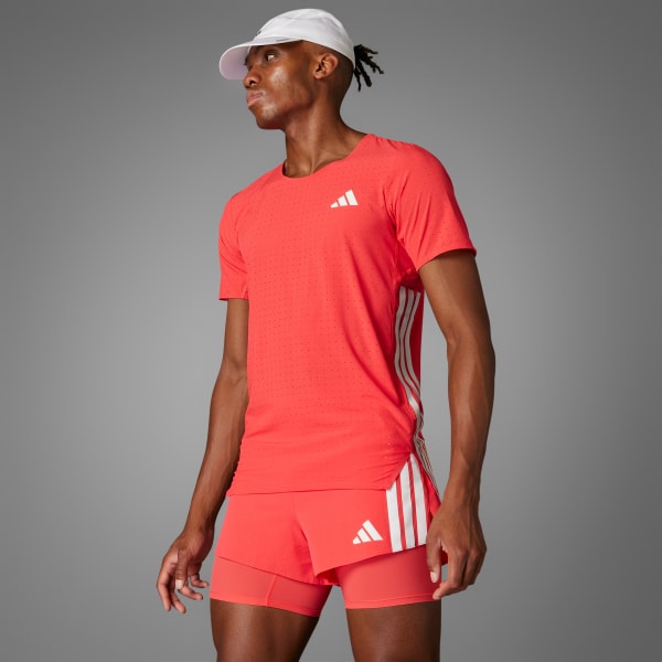 Shorts Corrida Adizero 2-in-1 Gel Bolso - Vermelho adidas | adidas Brasil