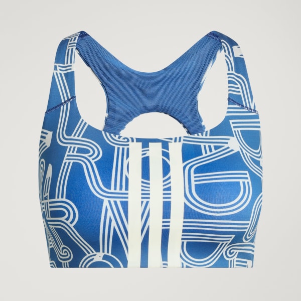 ADIDAS x FARM RIO OPTIME BRA - Blue | Free Shipping with adiClub ...