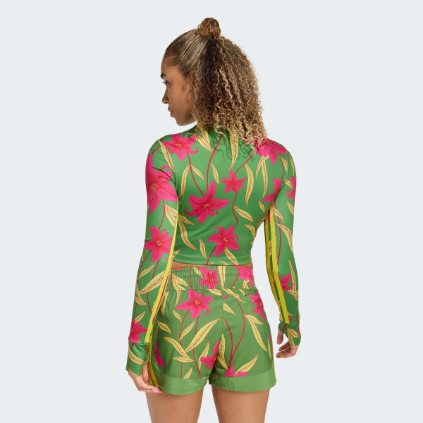 ADIDAS x FARM RIO TRAINING LONG SLEEVE T-Shirt - Green | Free Shipping ...