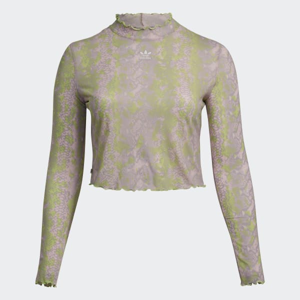 adidas Snake Mesh Top (Plus Size) - Pink | Women's Lifestyle | adidas US