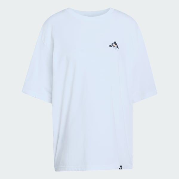 adidas SOFT SIDE OVERSIZED GRAPHIC T-SHIRT - White | Free Shipping with ...