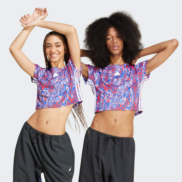 Camiseta Cropped Express (Gênero Neutro) - Branco adidas | adidas Brasil