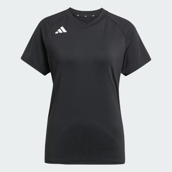 adidas HILO Short Sleeve Volleyball Jersey - Black | Free Shipping with ...