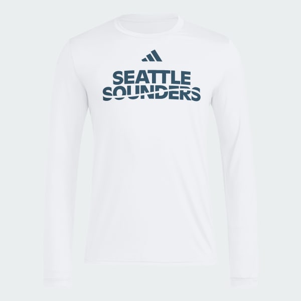 adidas Seattle Sounders FC Long Sleeve Tee - White | Free Shipping with ...