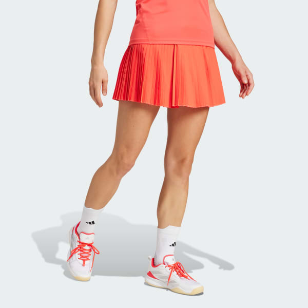 adidas Club pleated skirt - Red | adidas Australia