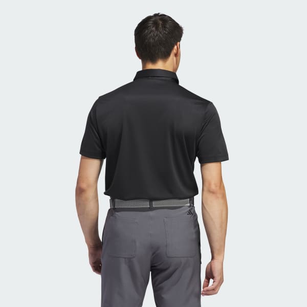 adidas Chest Stripe Polo Shirt - Black | adidas Australia