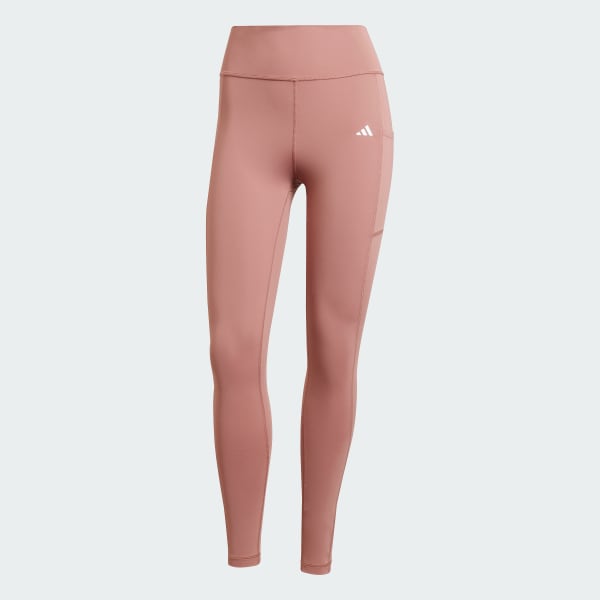 adidas Optimé Stash 7/8 Leggings - Pink | adidas Australia